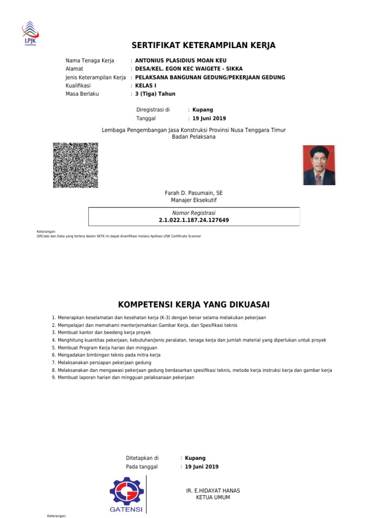 SKT Gedung Antonius | PDF