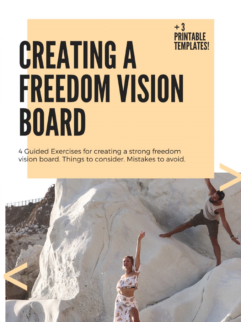 Day 1 Freedom Vision Board | PDF | Law Of Attraction (New Thought ...
