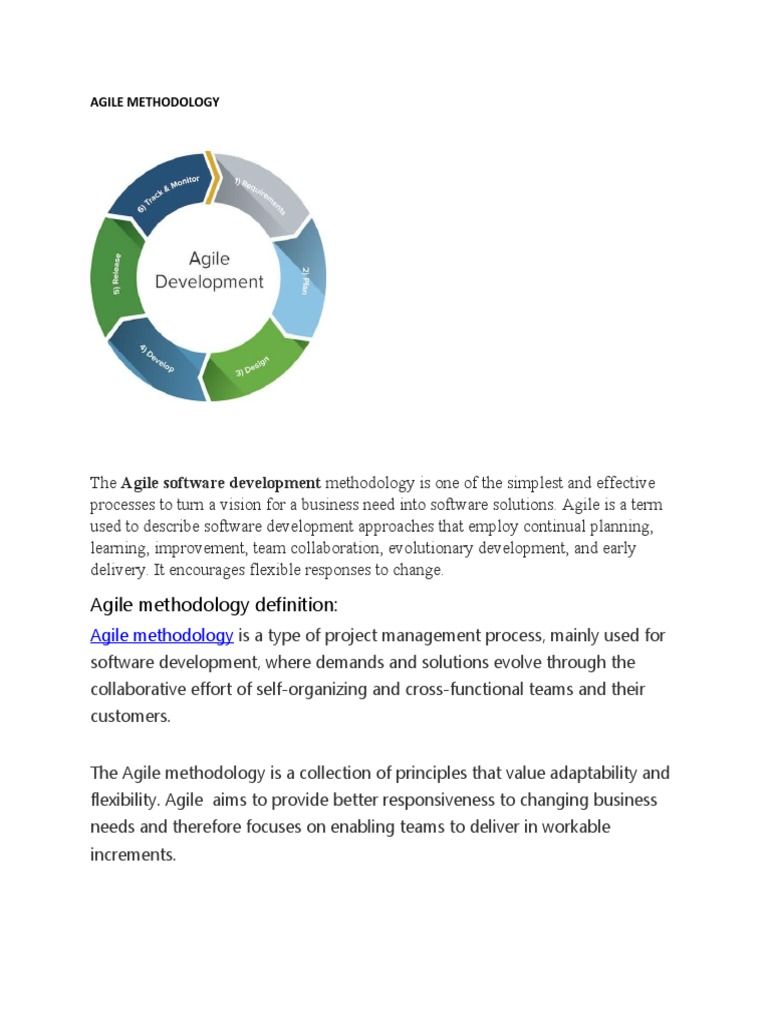Agile Methodology Definition | PDF | Agile Software Development ...