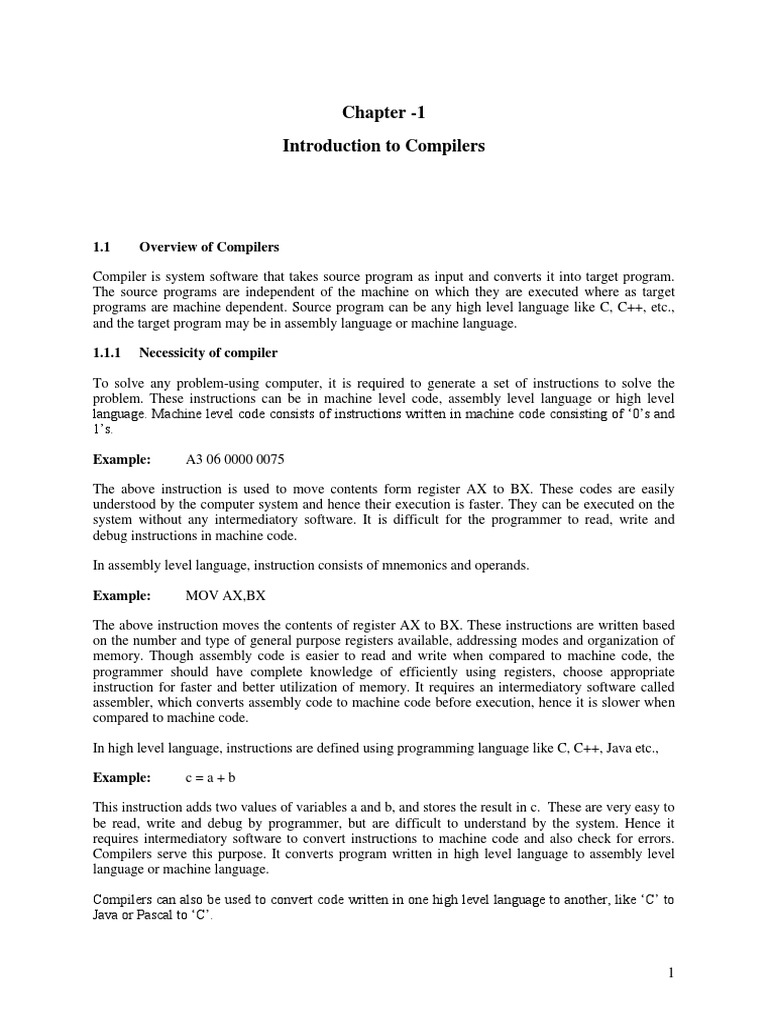 Compiler Desining Complete Notes | PDF | Assembly Language | Compiler