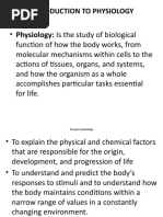 Introduction To Human Physiology | PDF | Human Body | Homeostasis