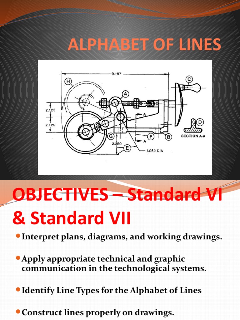 Module 5 ALPHABET OF LINES | PDF | Technical Drawing | Drawing