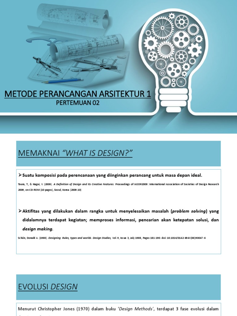 Metode Perancangan Arsitektur 1 02 | PDF