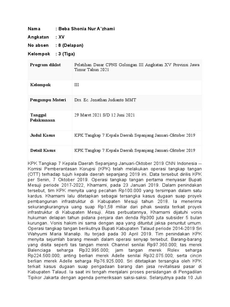 EVAL AKADEMIK. XV. Kel 3. Beba Shonia | PDF | Politik | Ilmu Sosial