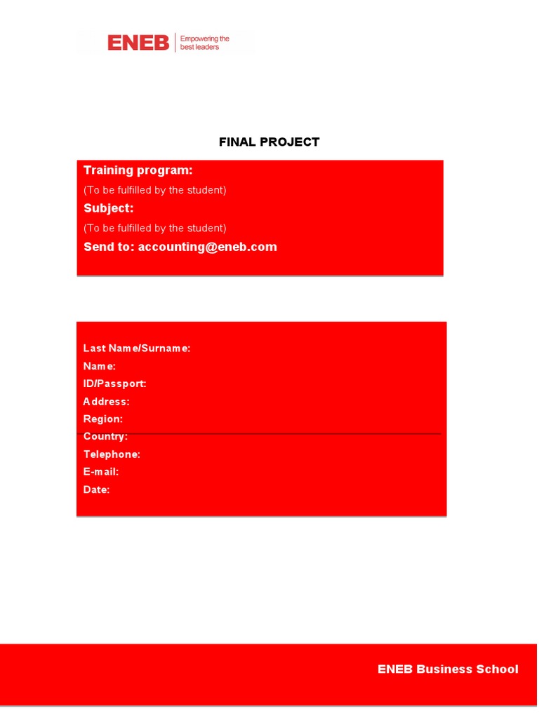 Final Project Submission Guidelines | PDF | Bibliography | Business