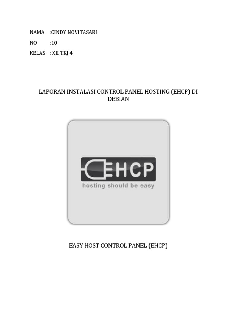 Laporan Instalasi EHCP | PDF