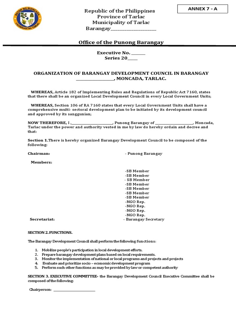 Office of The Punong Barangay | PDF | Local Government | Justice