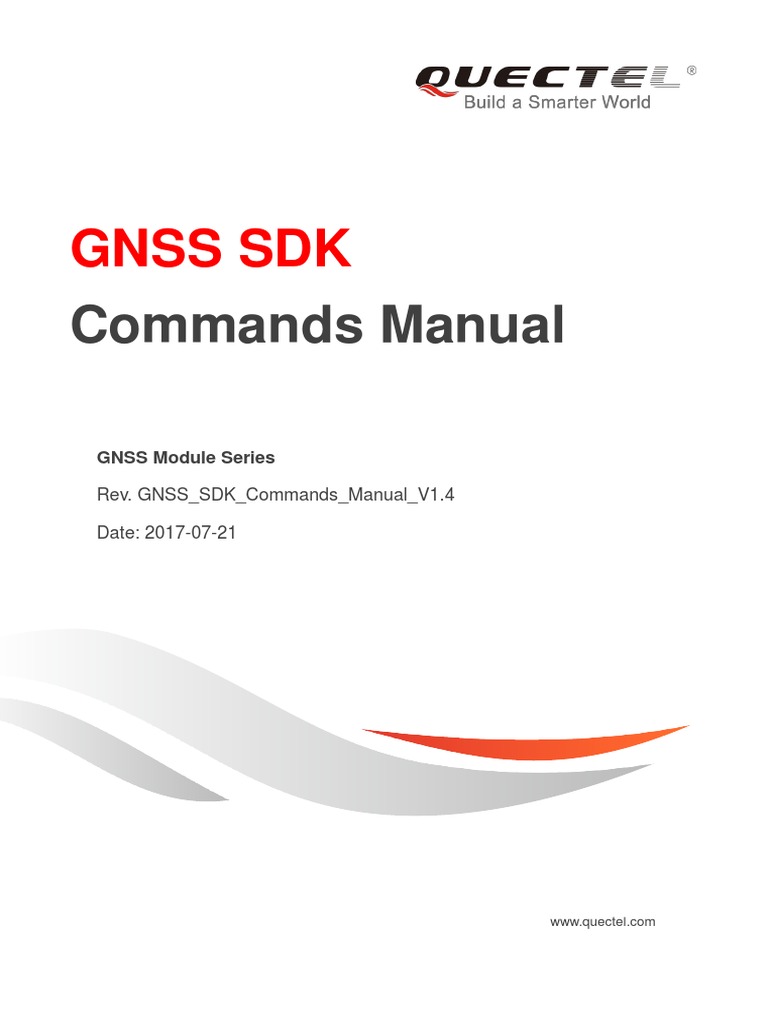 Gnss SDK: Commands Manual | PDF | Parameter (Computer Programming) | Computer Data