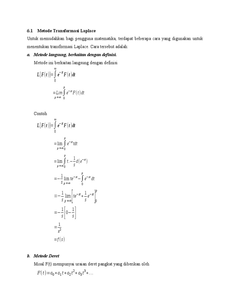 P13 Metode Transformasi Laplace | PDF