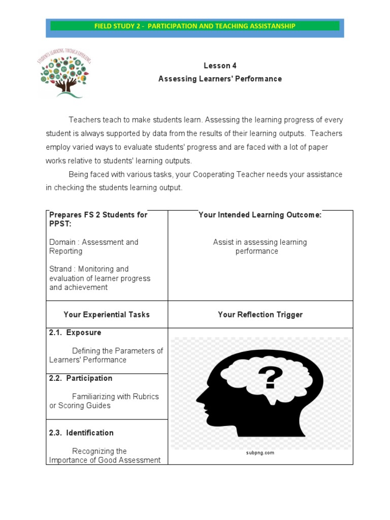 Lesson 4-Assisting Learners Performance | Download Free PDF ...