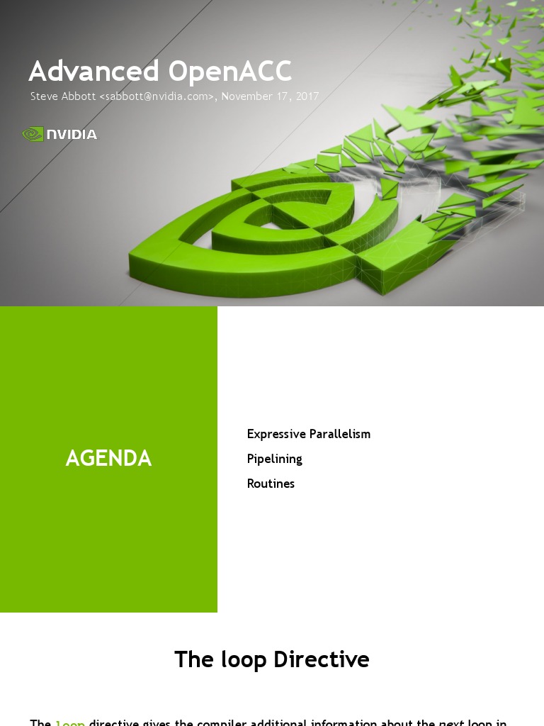 OpenACC 3 | PDF | Thread (Computing) | Parallel Computing