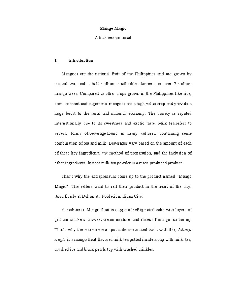 Mango Magic: Magic Is A Mango Float Flavored Milk Tea Putted Inside A ...