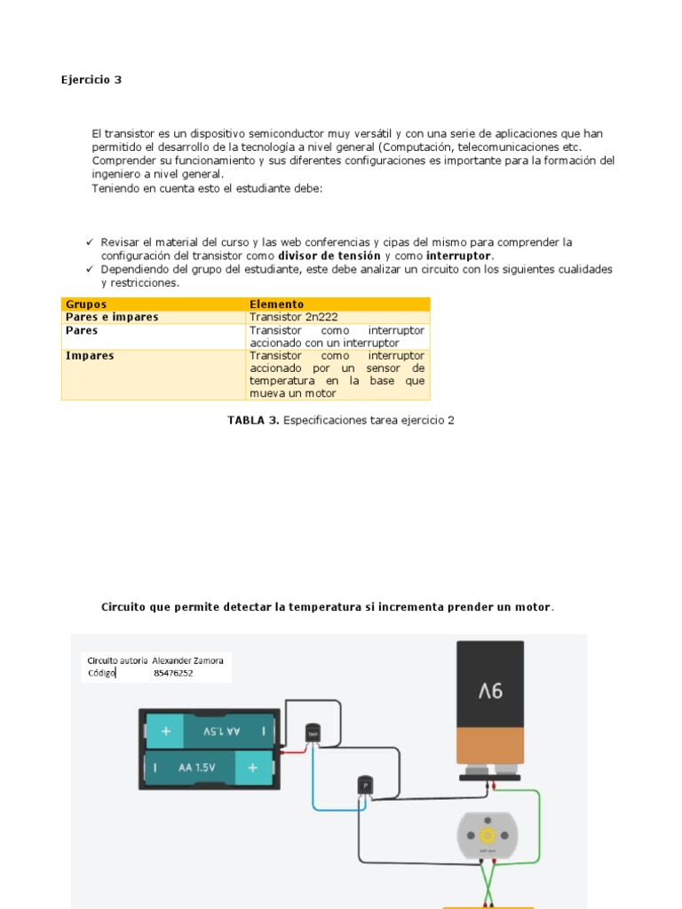 Transistor 2N222 como Interruptor | PDF
