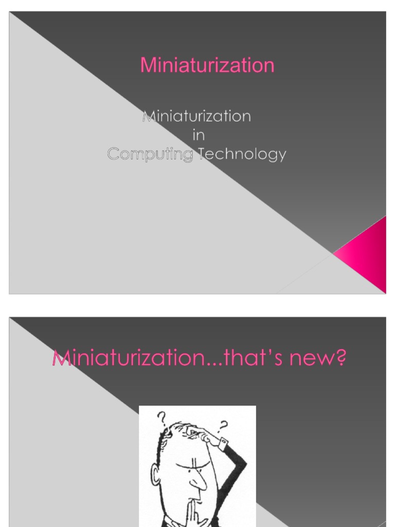 Transistor Miniaturization in Computing | PDF | Integrated Circuit ...