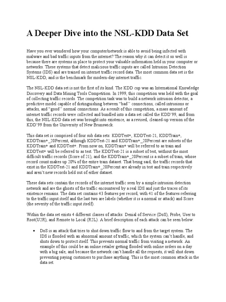 A Deeper Dive Into The NS1 | PDF | Denial Of Service Attack | Data Mining