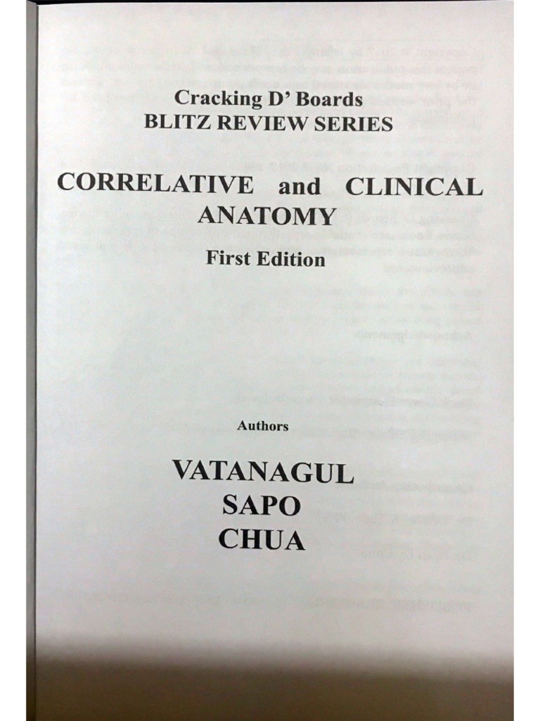 CDB Anatomy Blitz | PDF