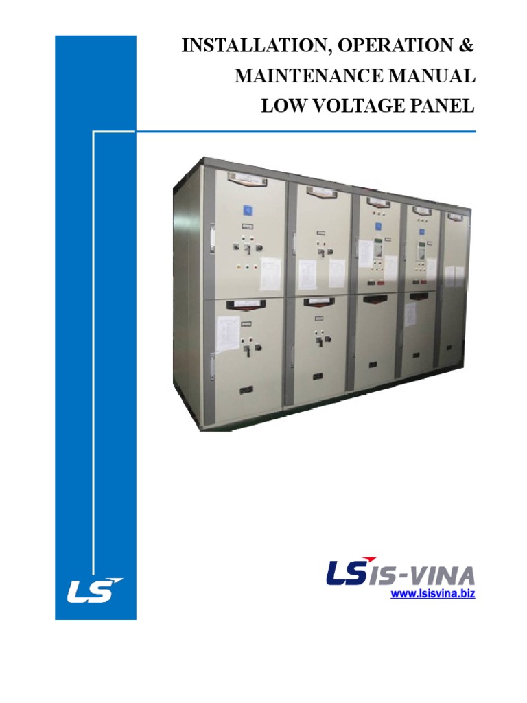 Operation and Manual For LV SWGR - en | PDF | Capacitor | Relay