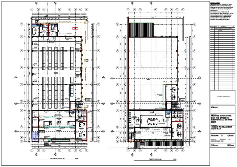 Ground and First Floor Plans | Download Free PDF | Buildings And ...