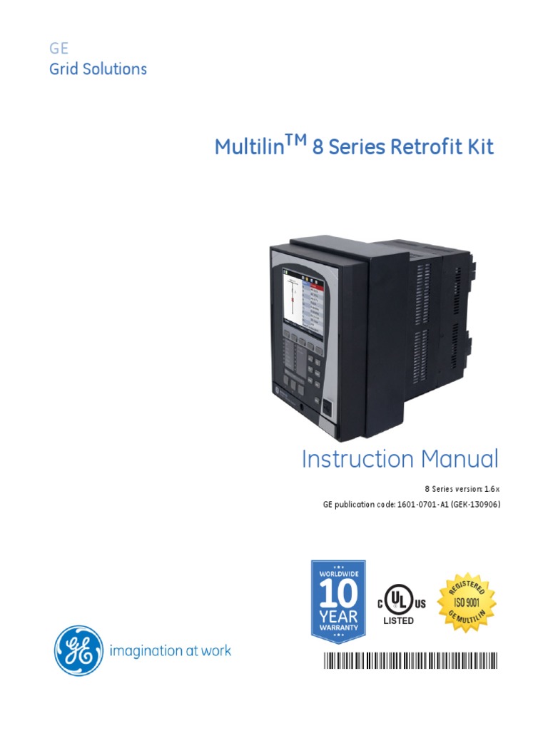 Multilin 8 Series Retrofit Kit: Instruction Manual | PDF | Transformer ...