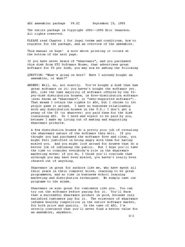 Asm | PDF | Assembly Language | Computer Program