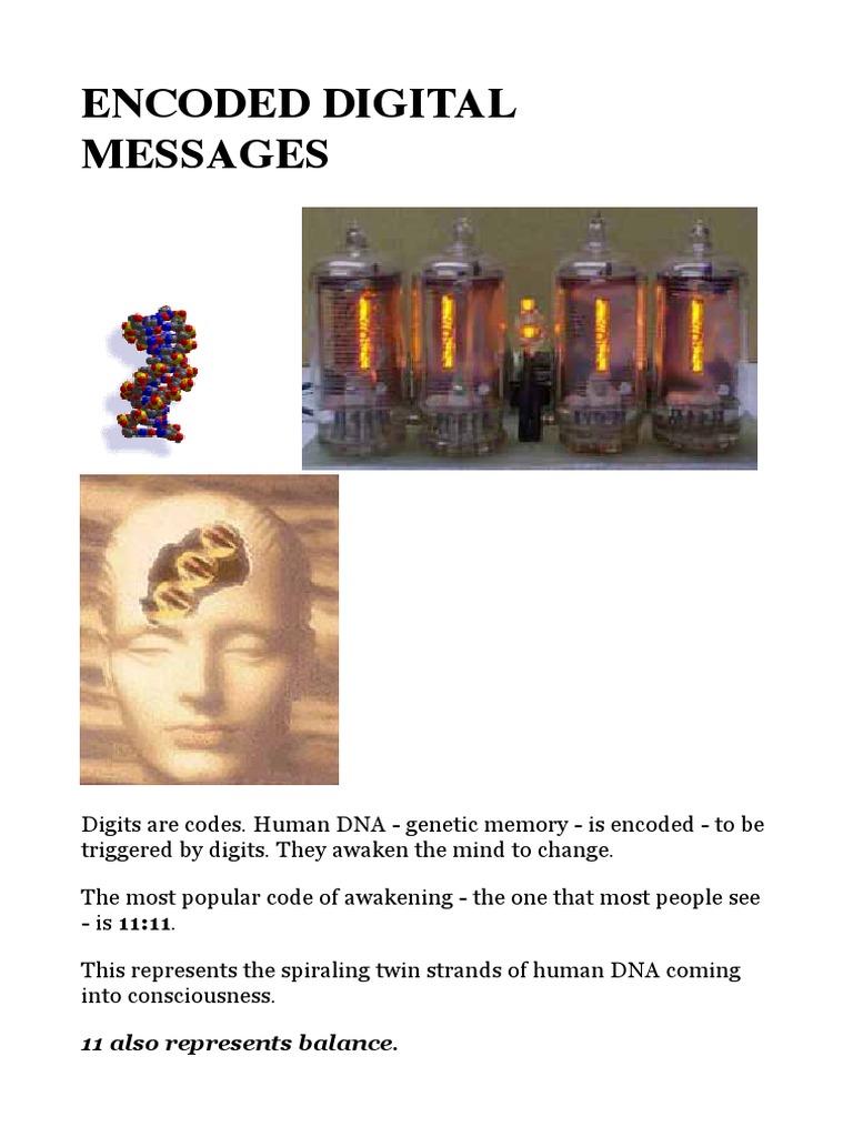 Encoded Digital Messages | PDF | Synchronicity | Soul