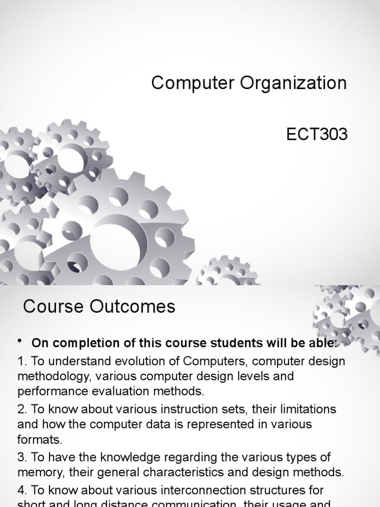 Co Unit 1 Pdf Central Processing Unit Logic Gate