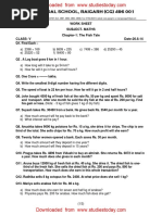 CBSE Class 5 Mathematics Worksheet - Profit and Loss | PDF