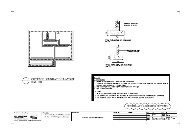Cottage Foundation Layout | PDF