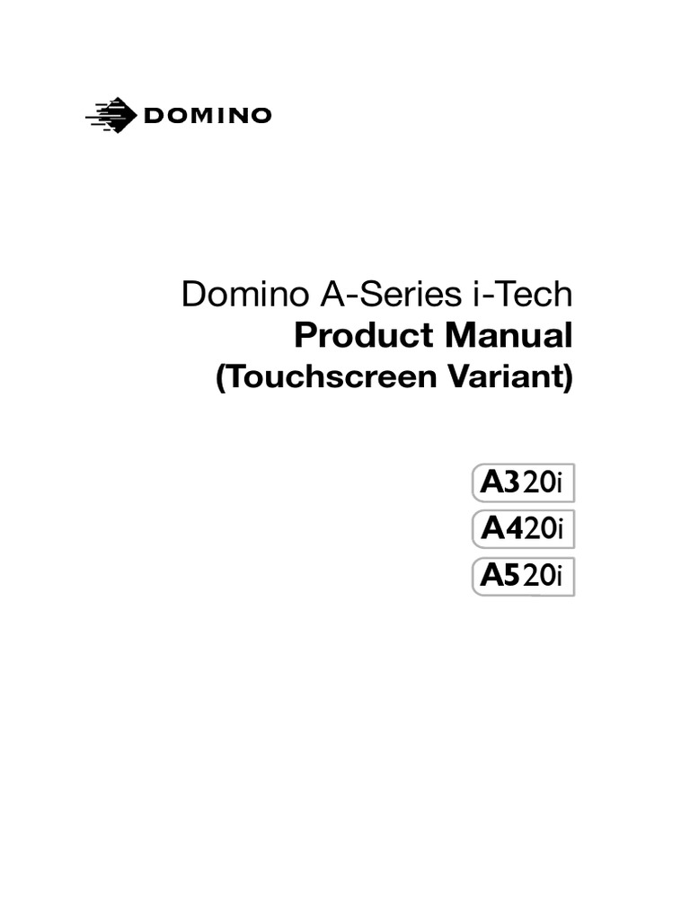 A320i A420i A520i Product Manual Touchscreen Variant English EPT006508 ...