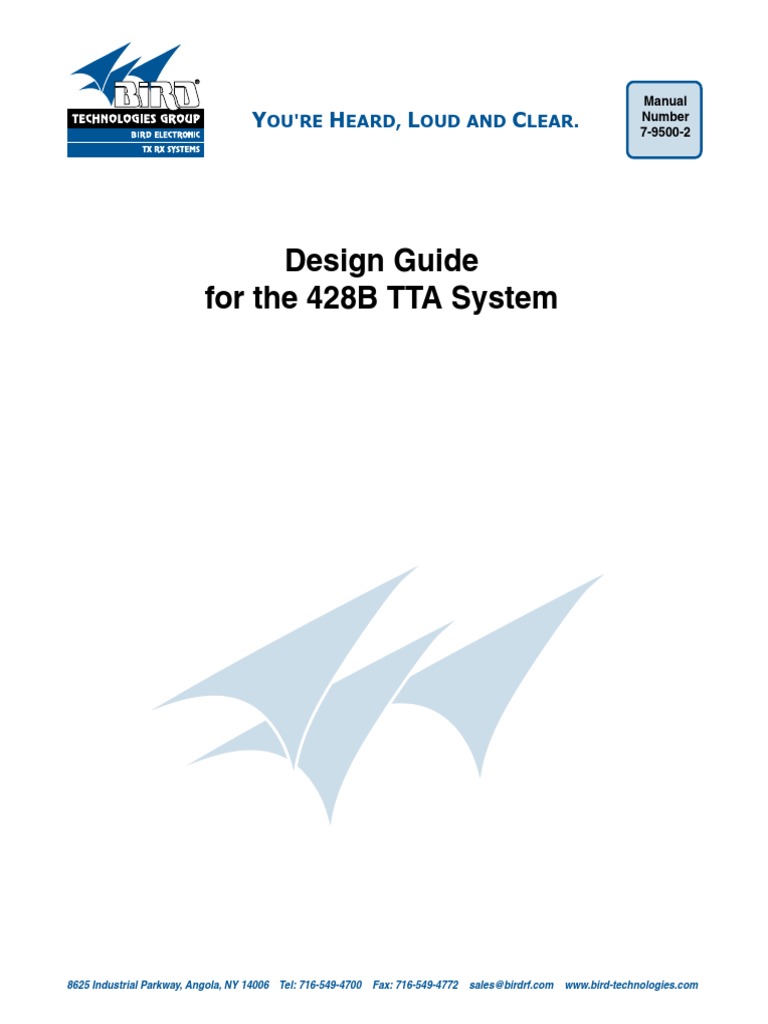 Design Guide For The 428B TTA System: Y H L C | PDF | Amplifier ...