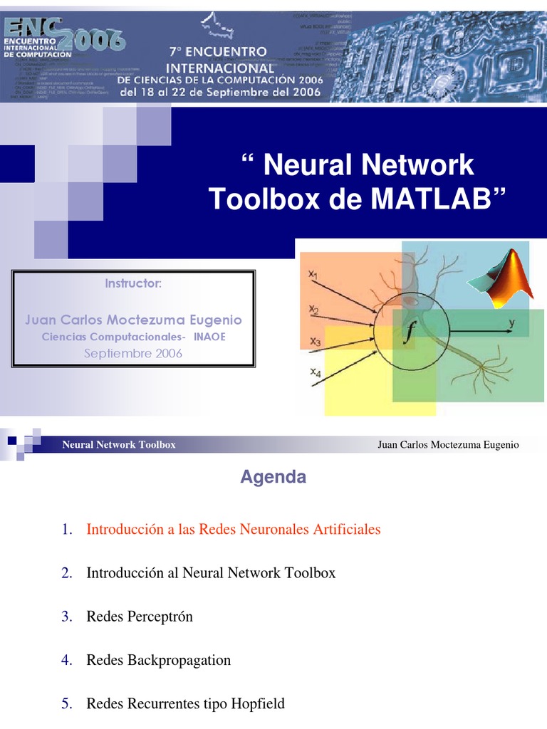 MATLAB: Neural Network Toolbox | PDF | Red neuronal artificial | Algoritmos