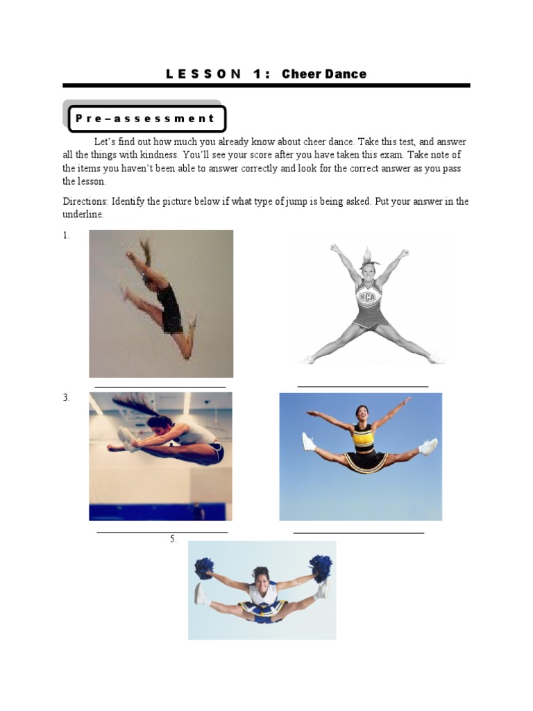 Cheerdance Module | PDF | Cheerleading | Anatomical Terms Of Motion
