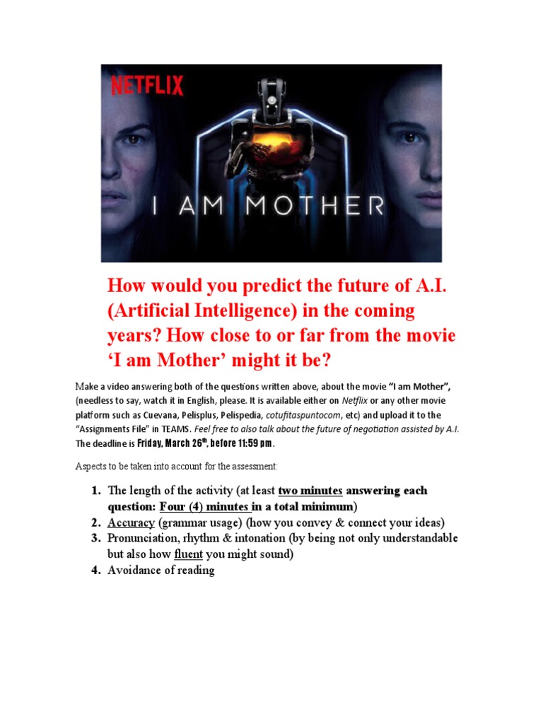 Future of AI: Insights from "I Am Mother" | PDF
