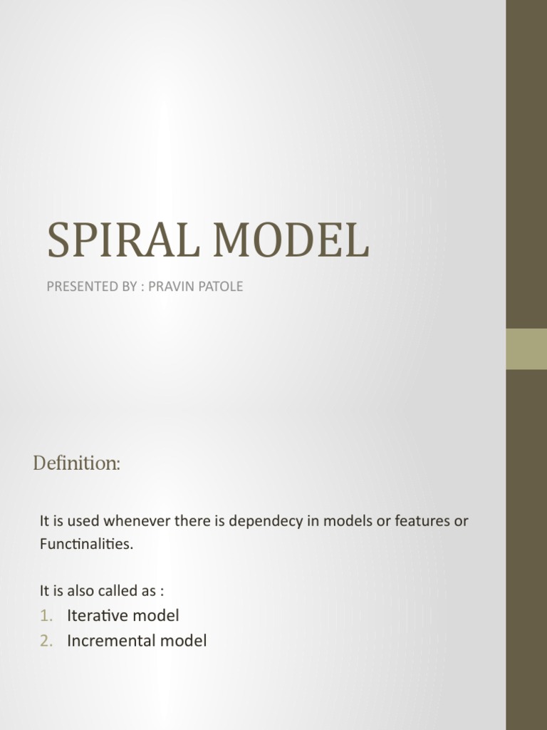 Overview of the Spiral Model in Software Development | PDF