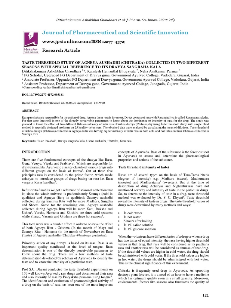 659 PDF | PDF | Ayurveda | Taste