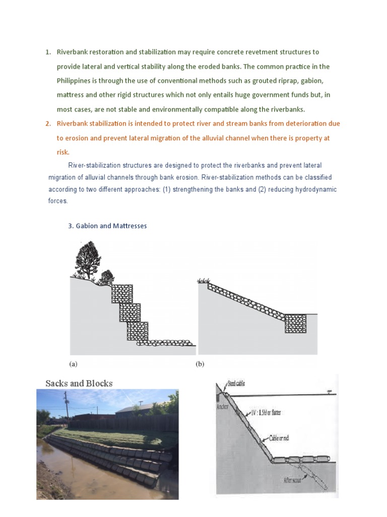 Riverbank Restoration and Stabilization May Require Concrete Revetment ...