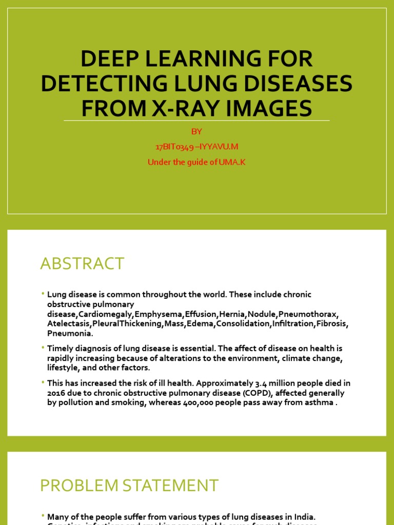 Lung Disease Prediction From X Ray Images | PDF | Respiratory Diseases ...