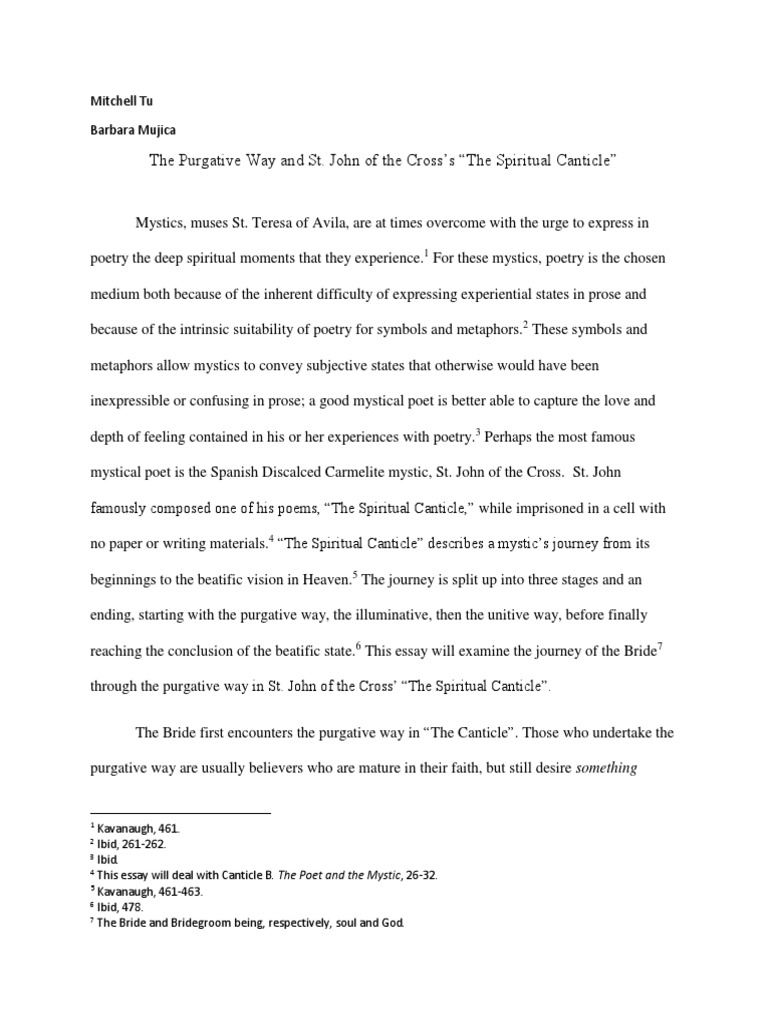 The Purgative Way in ST John of The Cros | PDF | John Of The Cross ...