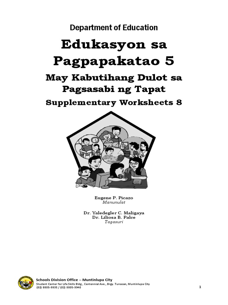 EsP 5 Week 8 | PDF