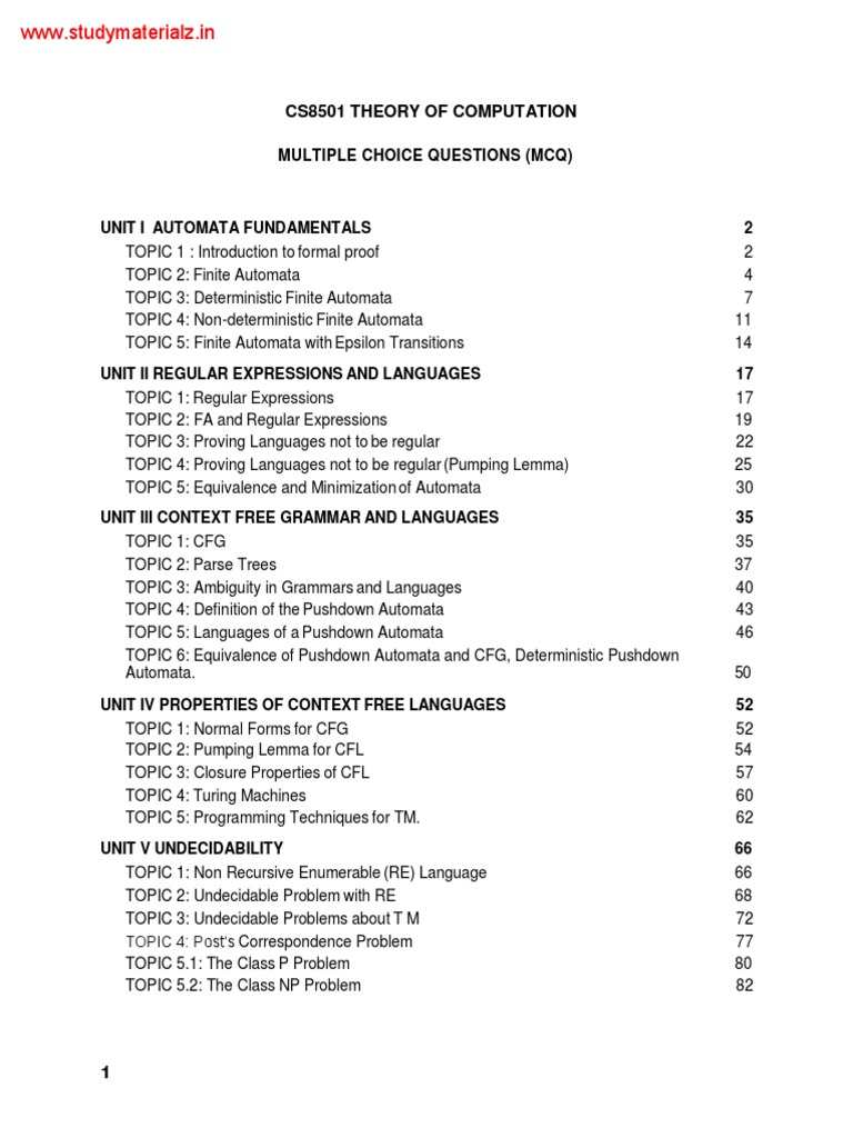 Theory of Computation | PDF | Regular Expression | Theory Of Computation