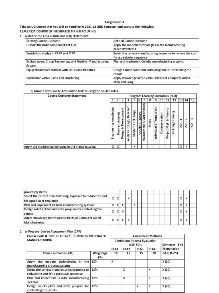 Assignment 1 | PDF | Automation | Design