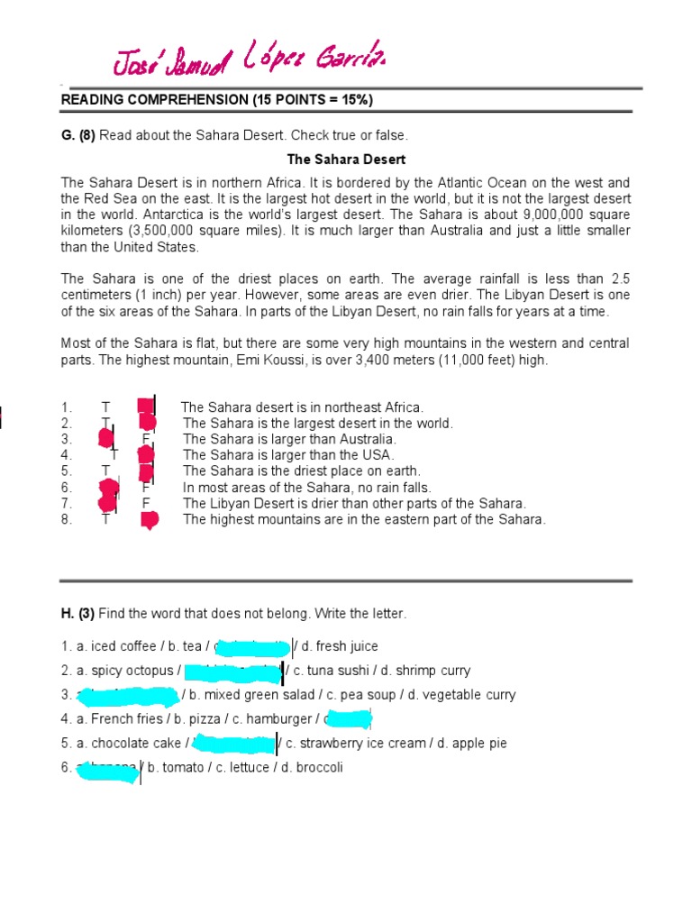 Reading Comprehension Start 6 | PDF | Travel | Home & Garden