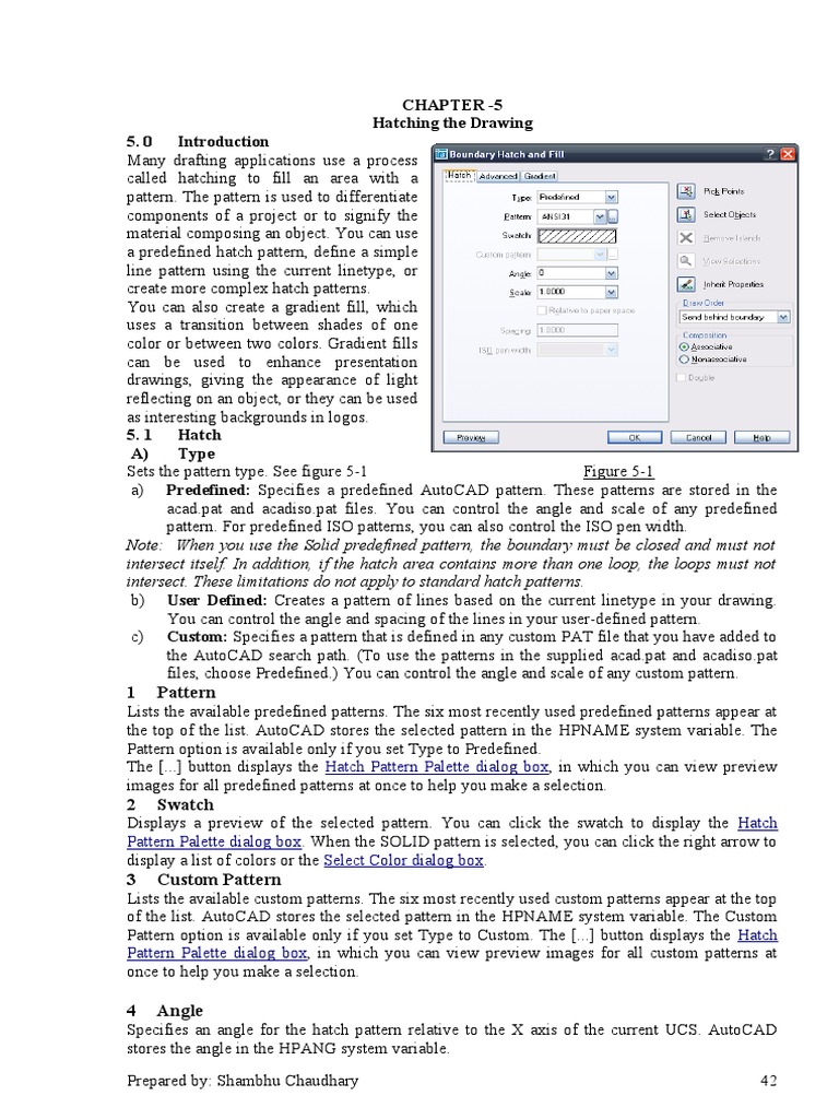 1 Pattern: Hatch Pattern Palette Dialog Box | PDF | Color | Computing