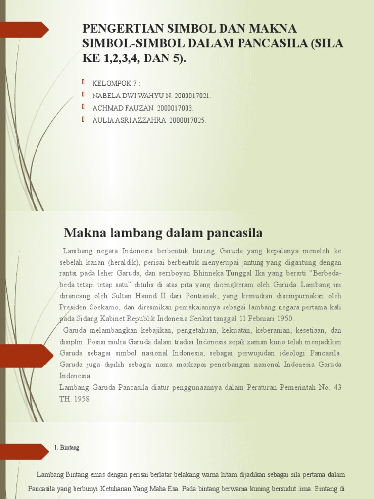Pengertian Simbol Dan Makna Simbol-Simbol Dalam Pancasila (Sila Ke 1,2 ...