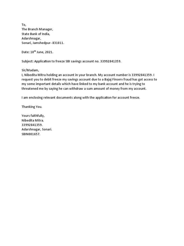 Letter Regarding Fraud | PDF