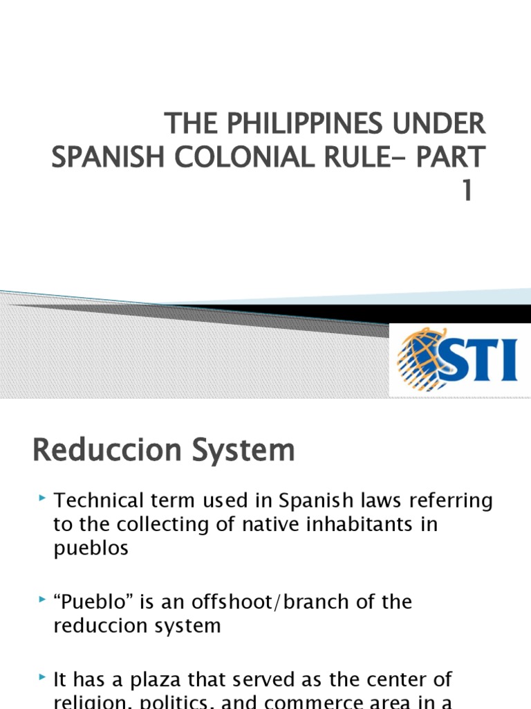 The Philippines Under Spanish Colonial Rule Part 1 | PDF | Philippines ...