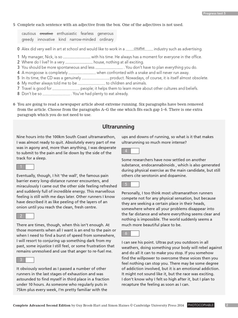 203 - 9 - Complete Advanced Progress Tests With Keys - 2014 - 56p | PDF ...