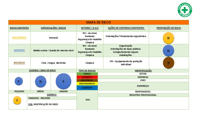 Mapa de Risco Modelo 2021 | PDF | Business | Science
