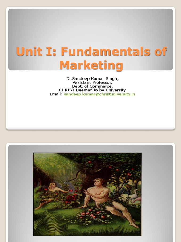 Marketing Unit 1 | PDF | Pricing | Sales
