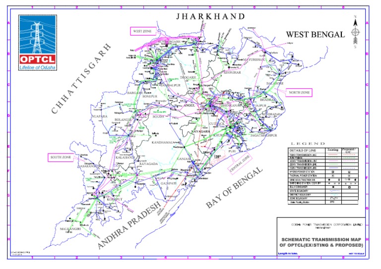 OPTCL Transmission Map | PDF